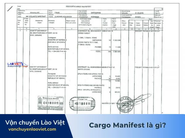 Cargo manifest là gì? Tất cả những điều QUAN TRỌNG cần biết